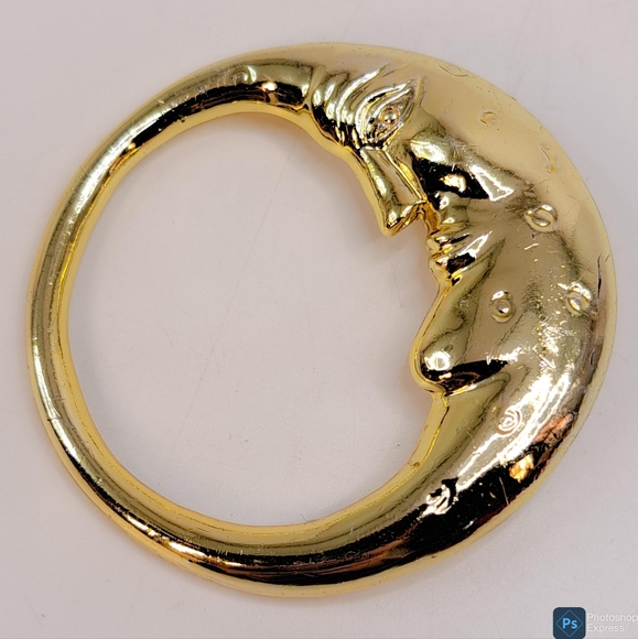Vintage | Jewelry | Vintage Half Moon Brooch Pin | Poshmark